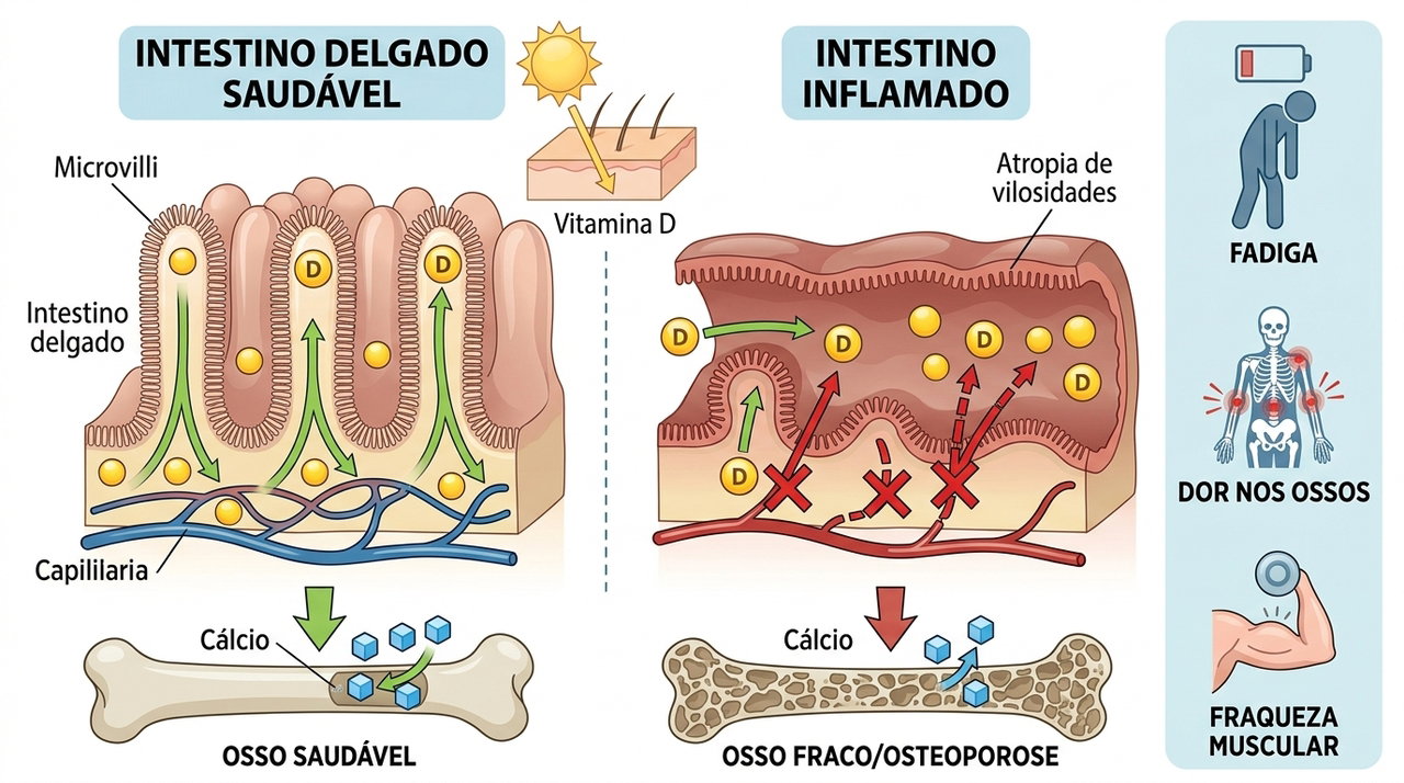 Falta de vitamina D nem sempre é pouco sol: intestino inflamado e má ...